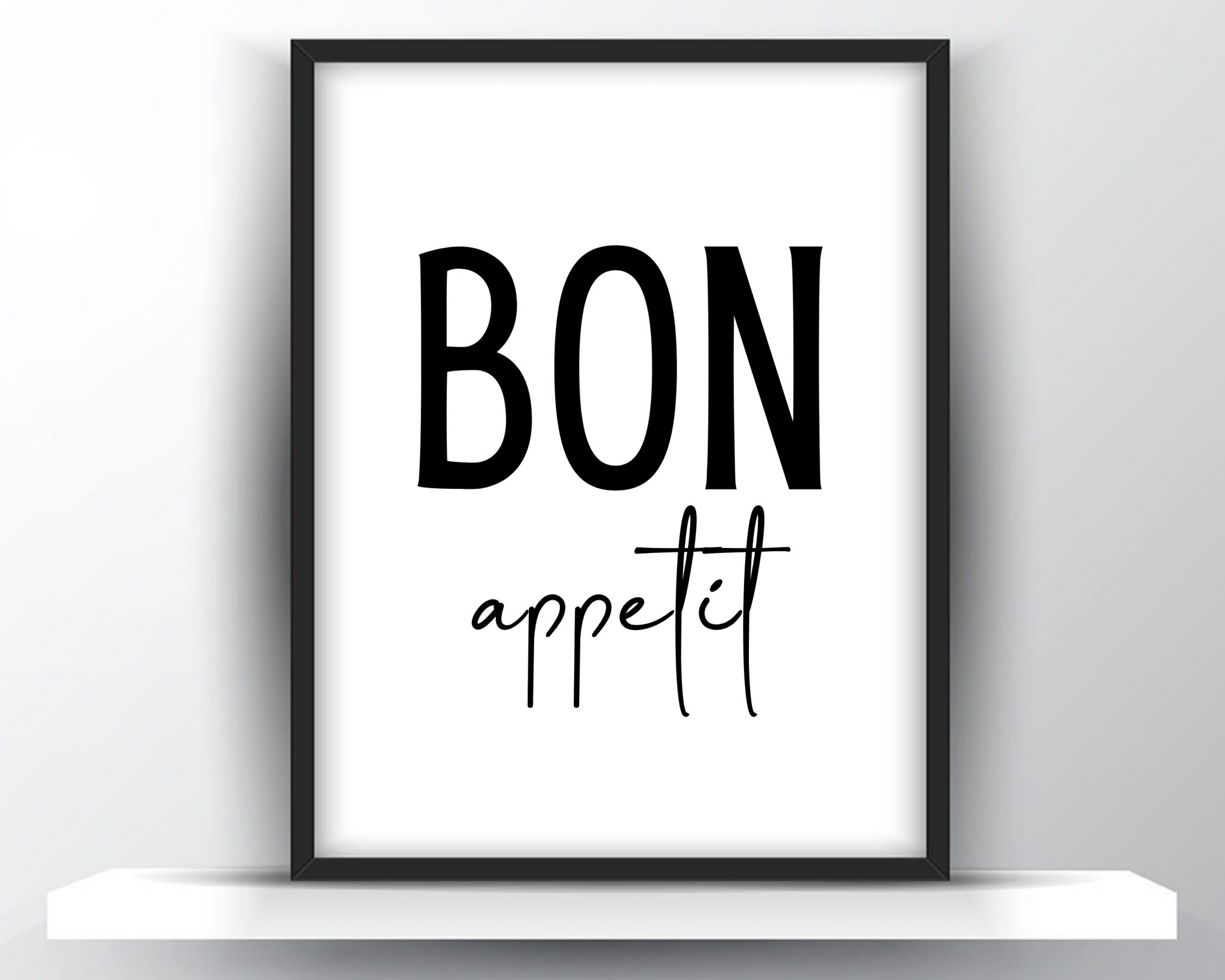 Bon Appetit Printable Wall Art - Shark Printables