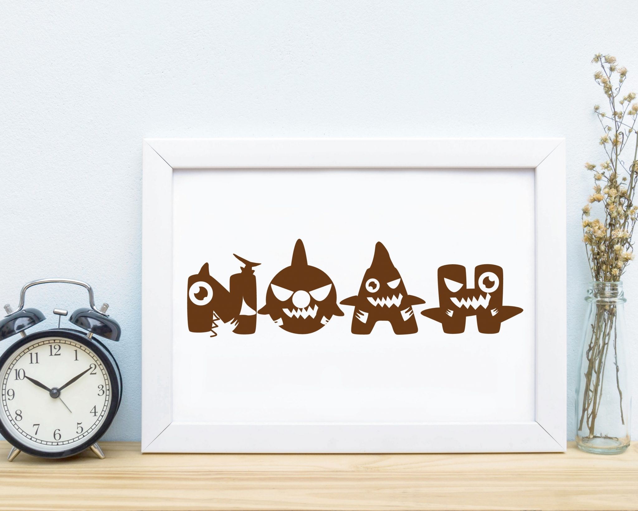 Personalized Baby Shark Kids Name Printable Wall Art - Shark Printables
