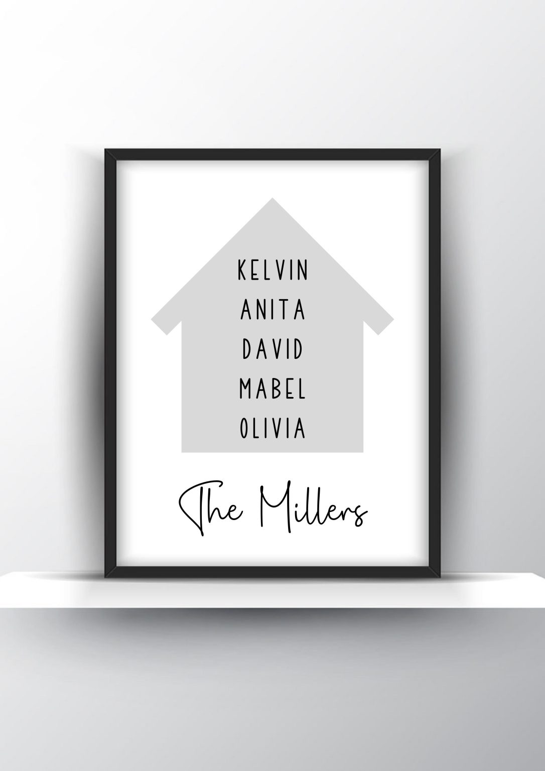 Personalized New Home Housewarming Printable Wall Art - Shark Printables