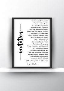 Imitation Poem by Edgar Allan Poe - Shark Printables
