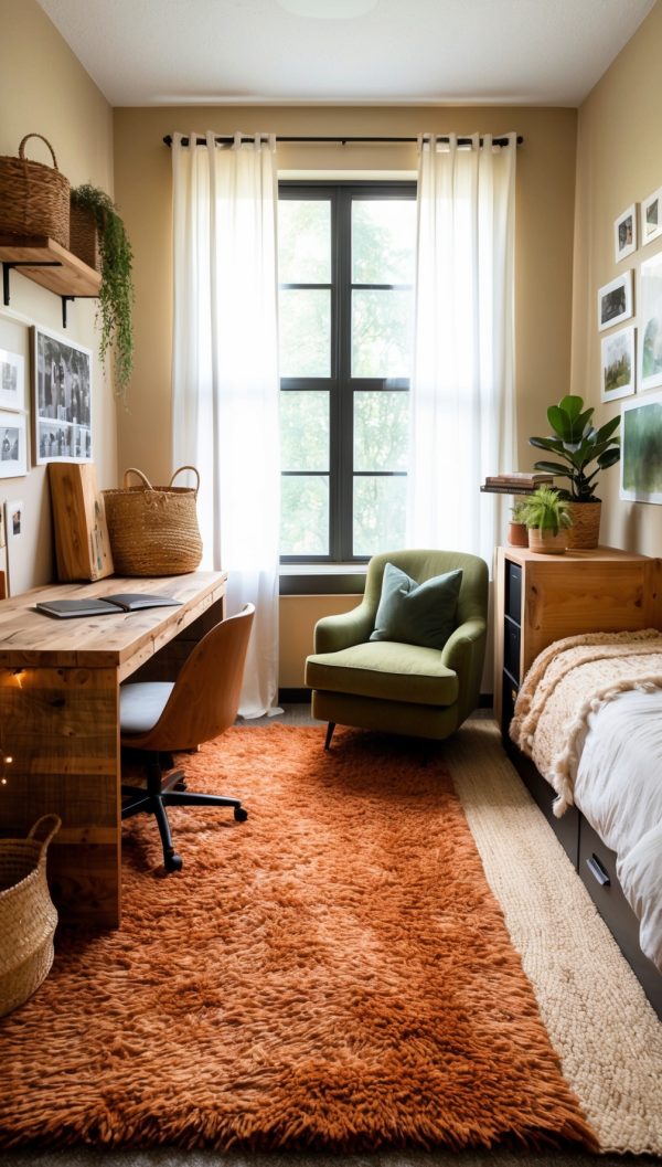 Earthy Dorm Room Ideas for College Students - Shark Printables