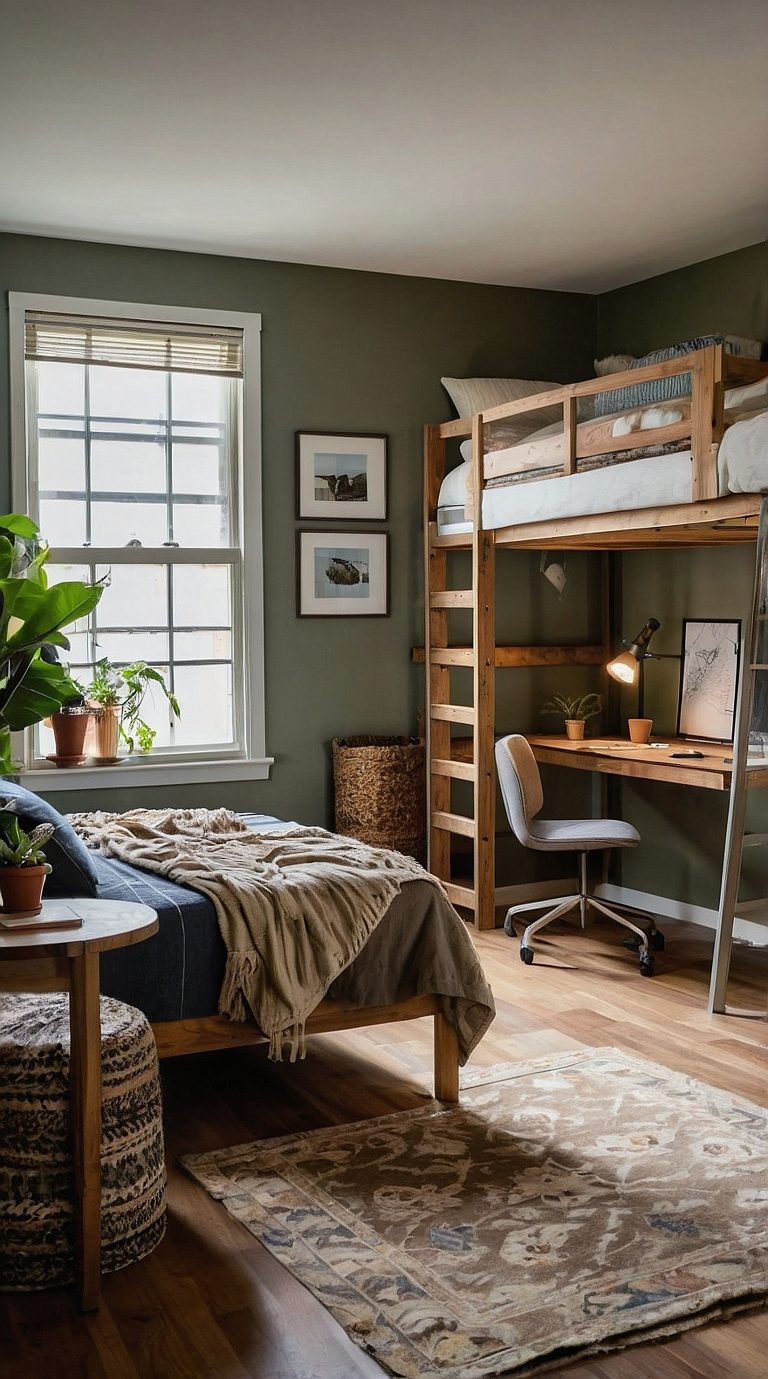 Earthy Dorm Room Ideas for College Students - Shark Printables