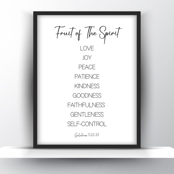 Fruit of The Spirit Printable Wall Art - Christian Wall Art - Shark ...