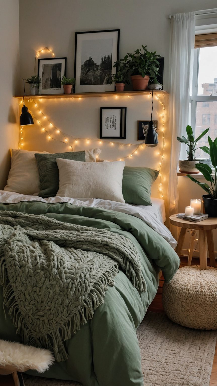 Cozy Sage Green Dorm Room Ideas for College Living - Shark Printables