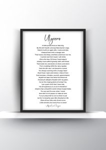 Ulysses Poem by Alfred Lord Tennyson Printable Wall Art - Shark Printables