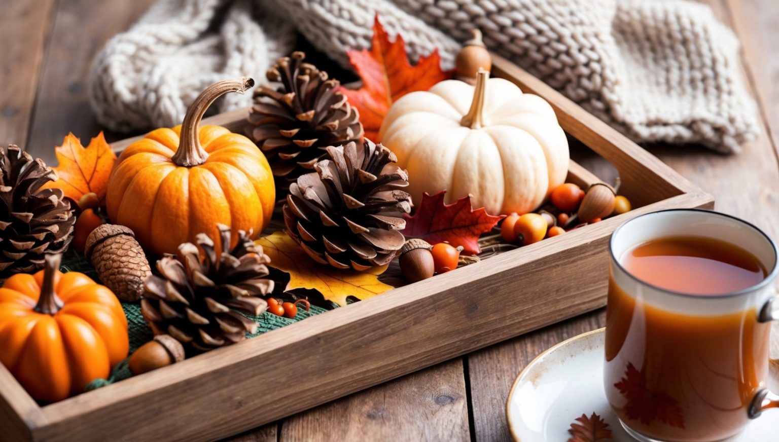 Fall Tray Decor Ideas For Living Room - Shark Printables