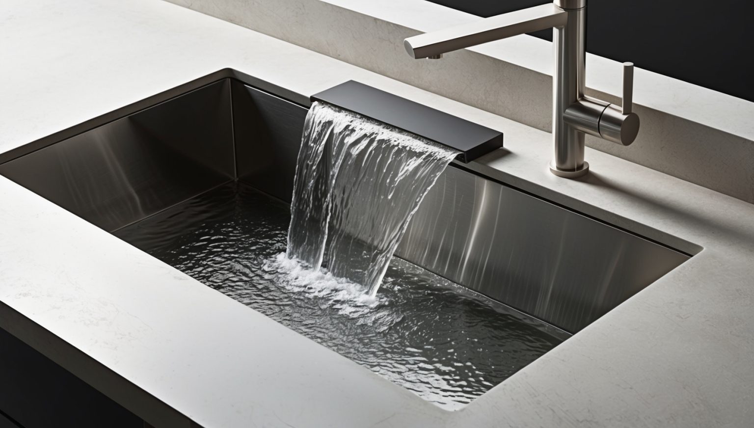 Stunning Waterfall Kitchen Sink for Modern Homes - Shark Printables